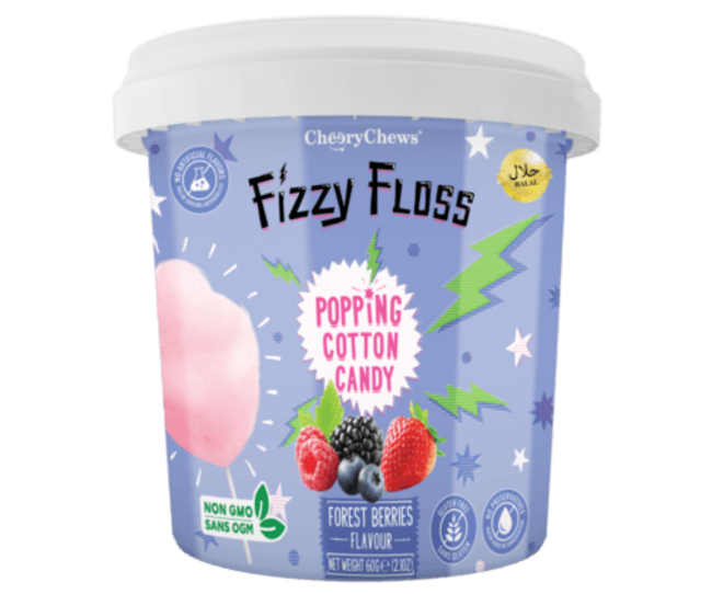 Fizzy Floss Popping Cotton Candy (Forest Berries Flavour)